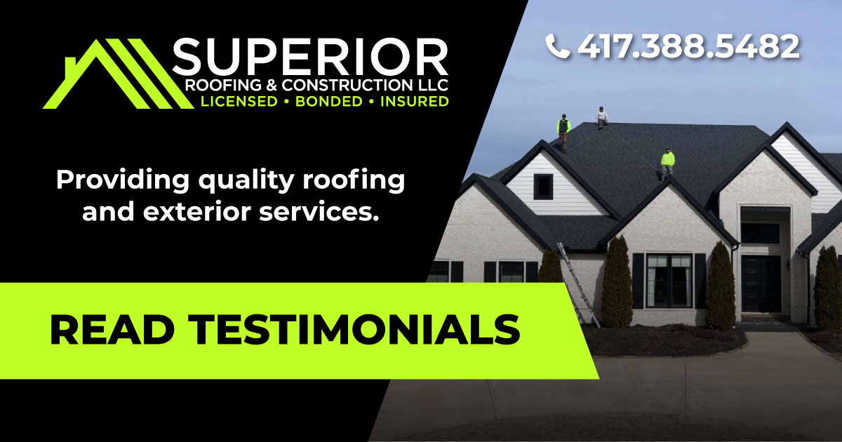 Superior Roofing Testimonials - Superior Roofing